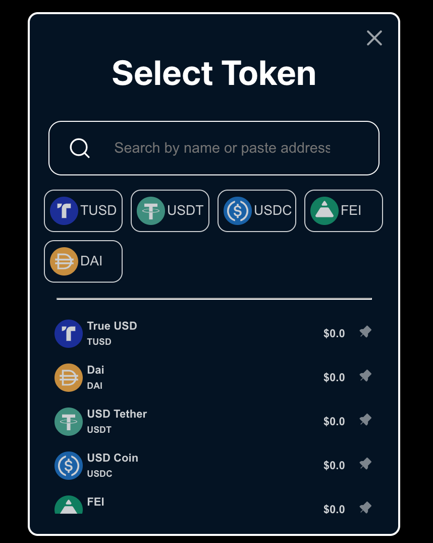 GitHub - cmusson/TokenSelectModal: Token Select Modal