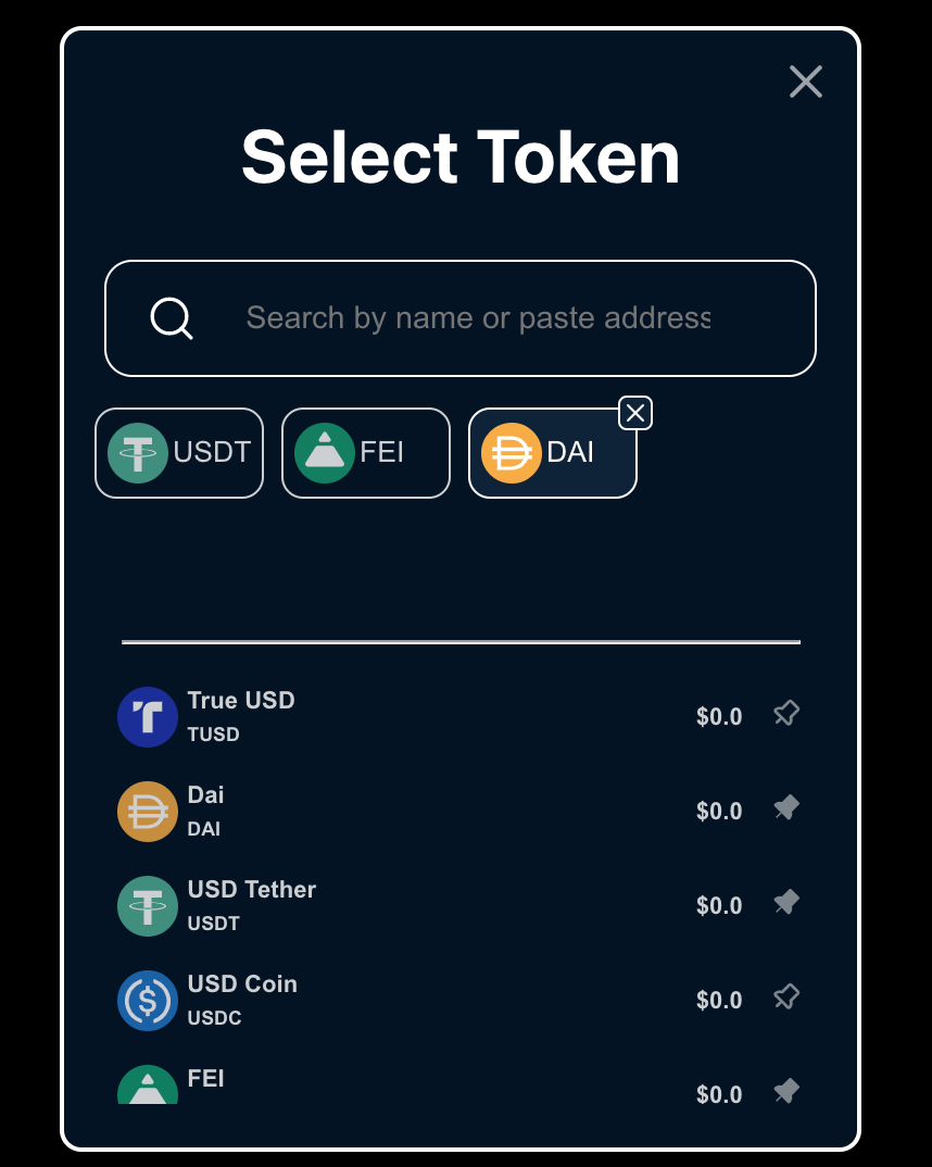 GitHub - cmusson/TokenSelectModal: Token Select Modal
