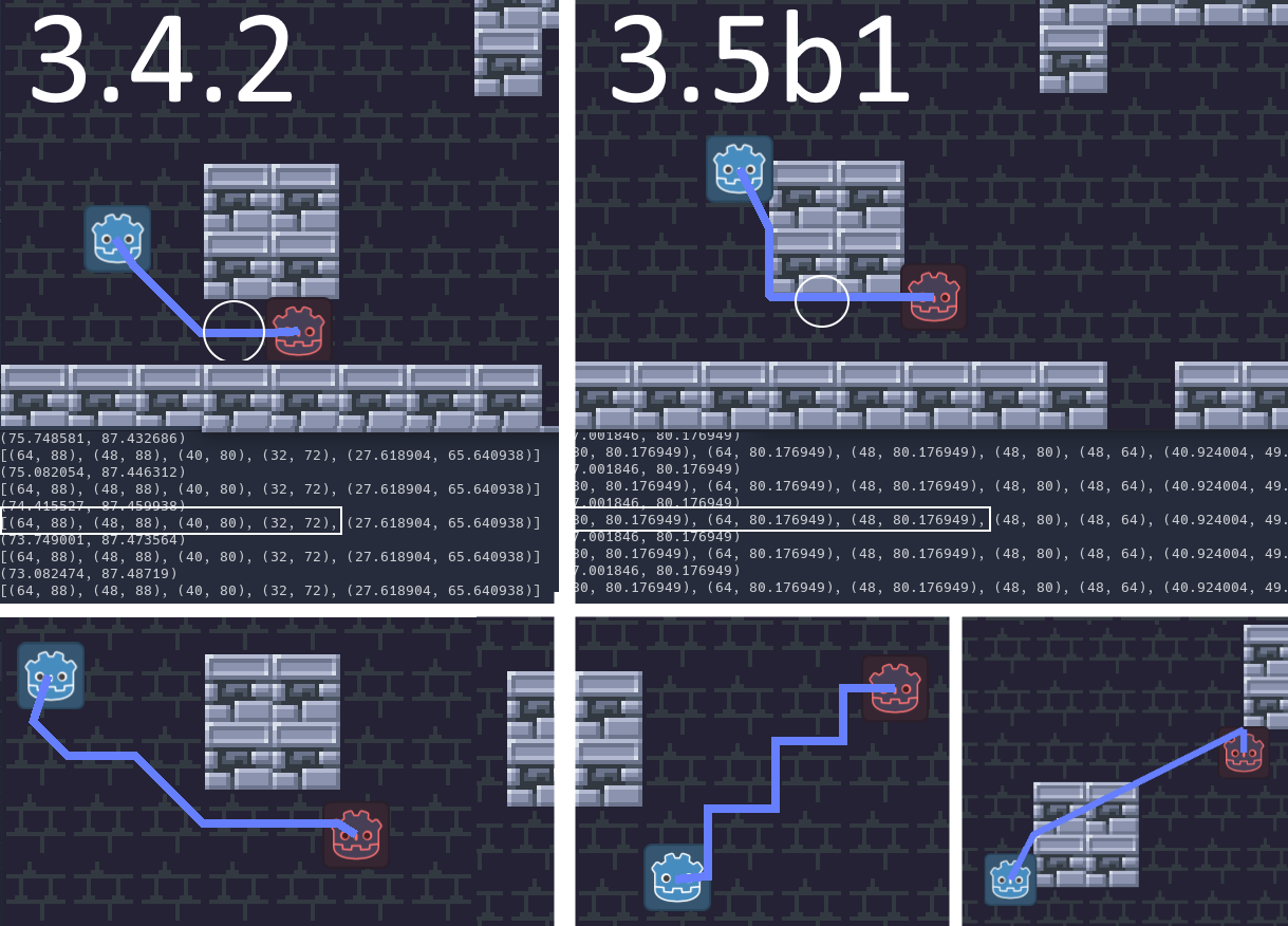 Navigation2D get_simple_path() with TileMap broken · Issue #56852 · godotengine/godot · GitHub
