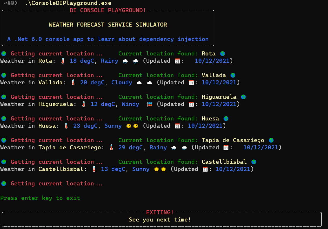 GitHub - ohmineer/CSharpConsoleDIPlayground: A .Net 6.0 toy console app to learn about ...