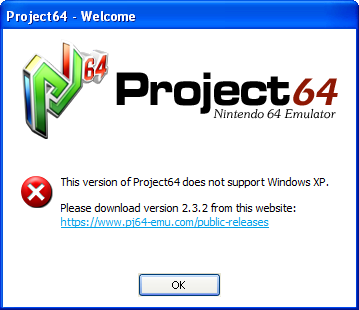 [Feature request]: Make Project64 advise on first-run when it doesn't support an OS · Issue ...