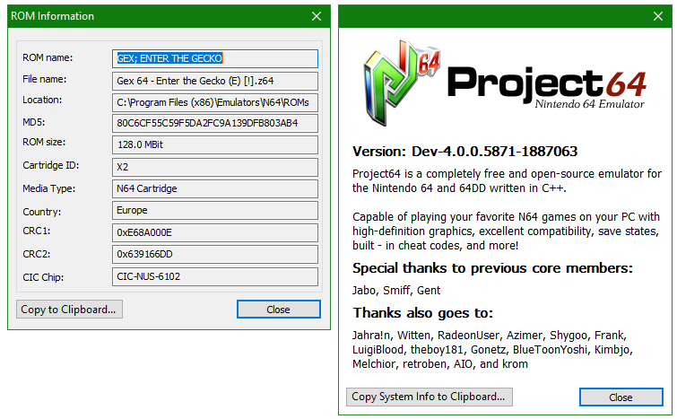 [Feature request]: Make capturing ROM Info and System Spec info easier · Issue #2261 · project64 ...