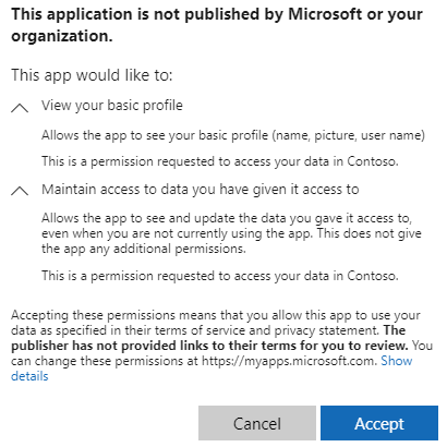 @azure/msal-angular does not prompt for Microsoft Graph Profile consent on login (even though ...