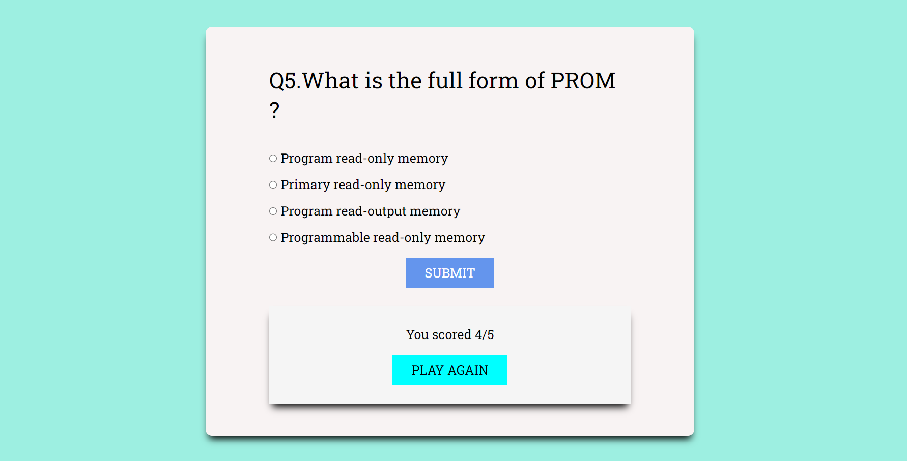 GitHub - Satabdi08/Quiz-app