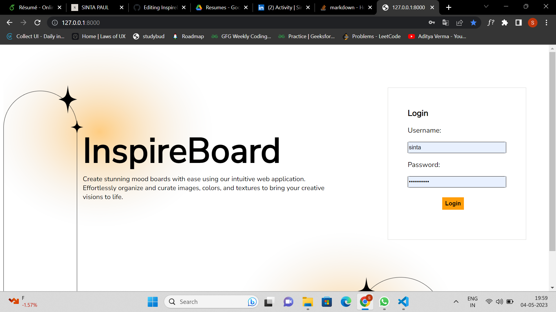 GitHub - Sinta-Paul/Inspireboard