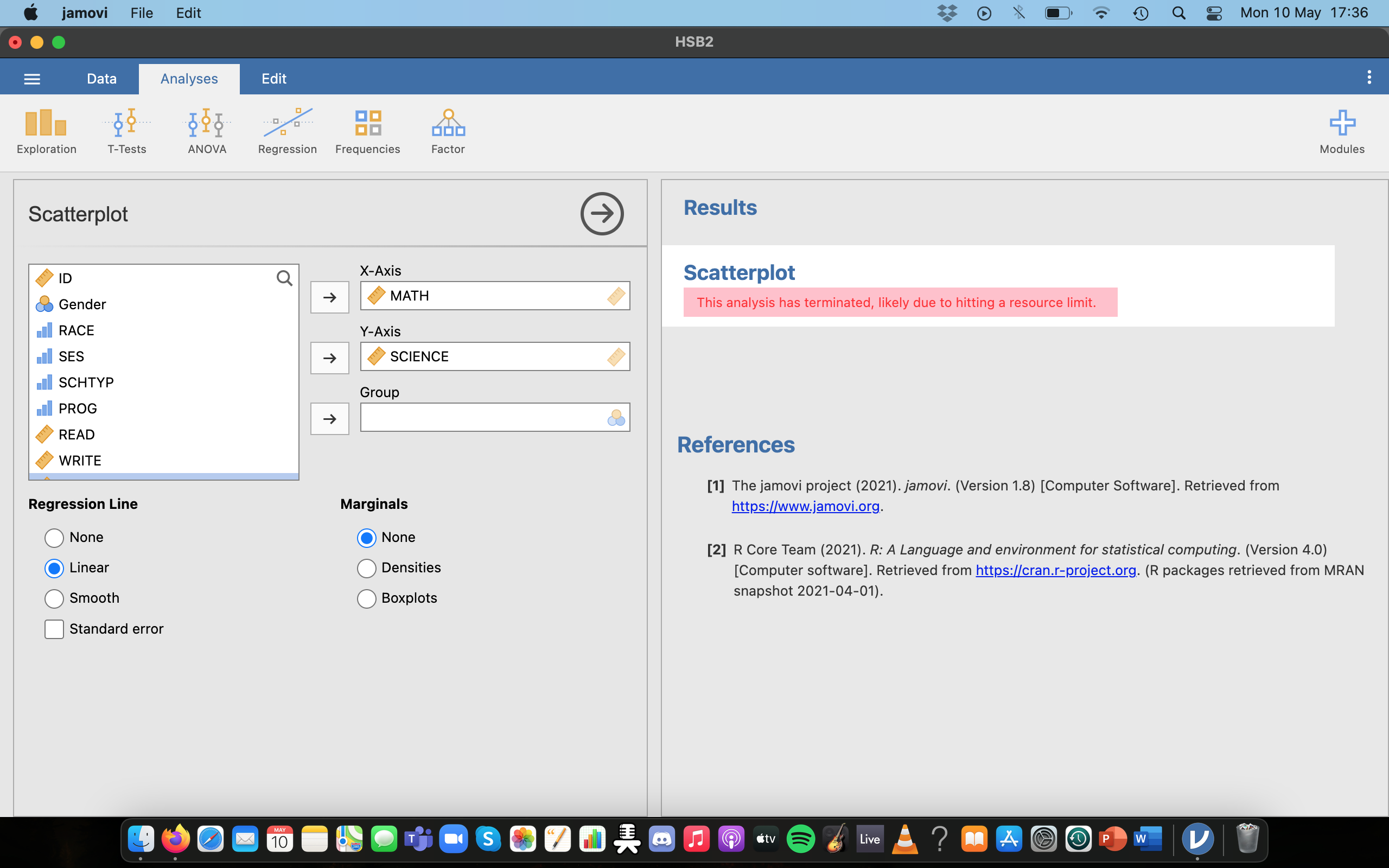 Jamovi does not show Scatterplot · Issue #1045 · jamovi/jamovi · GitHub