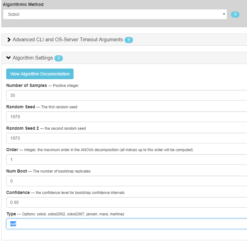 Algorithmic Method setting values don't change when changing methods that have the same setting ...