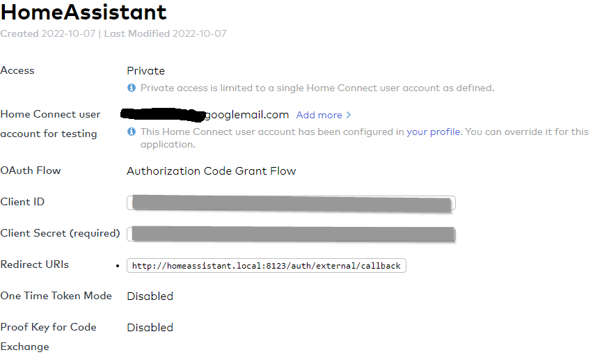 Home Connect Authentification Failed · Issue 79771 · Home Assistantcore · Github 