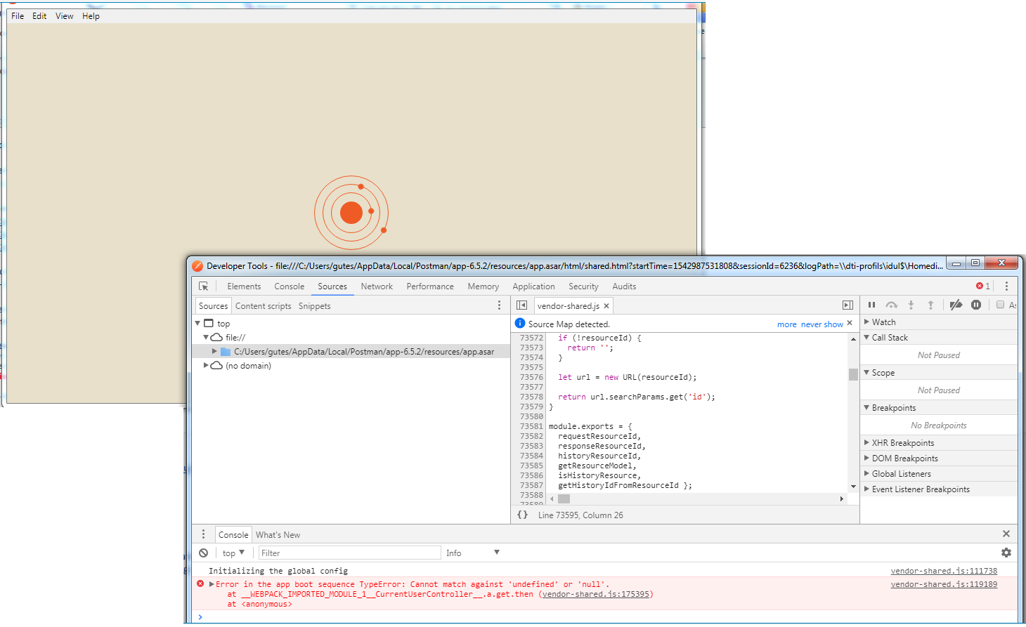 Application stuck on startup · Issue #5561 · postmanlabs/postman-app ...