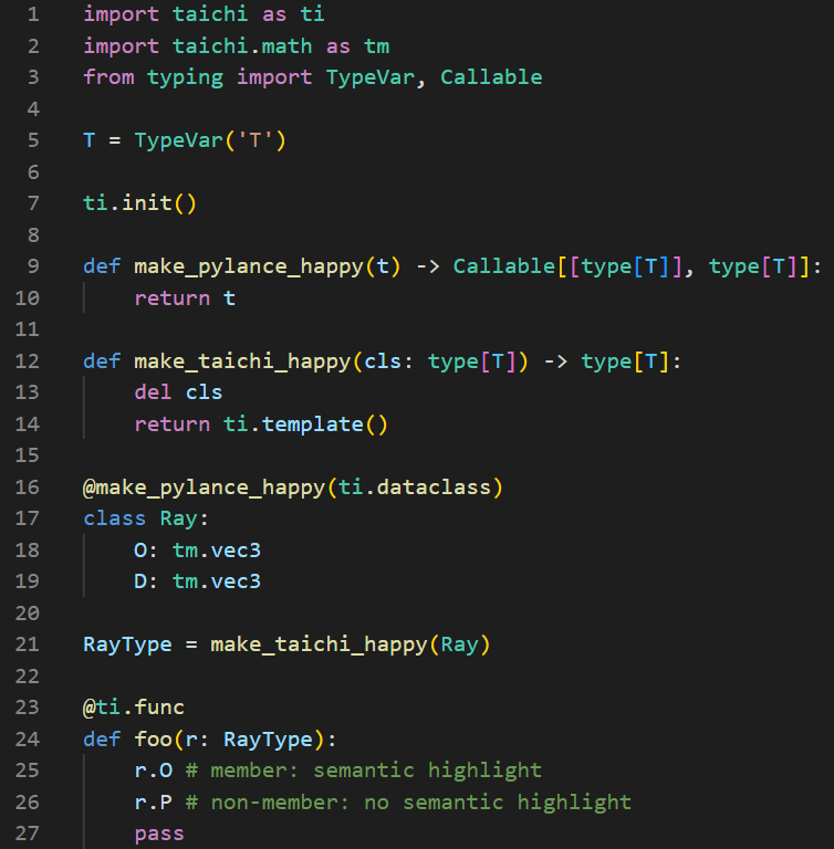 `ti.func` should support struct types as type annotation for arguments · Issue #6591 · taichi ...