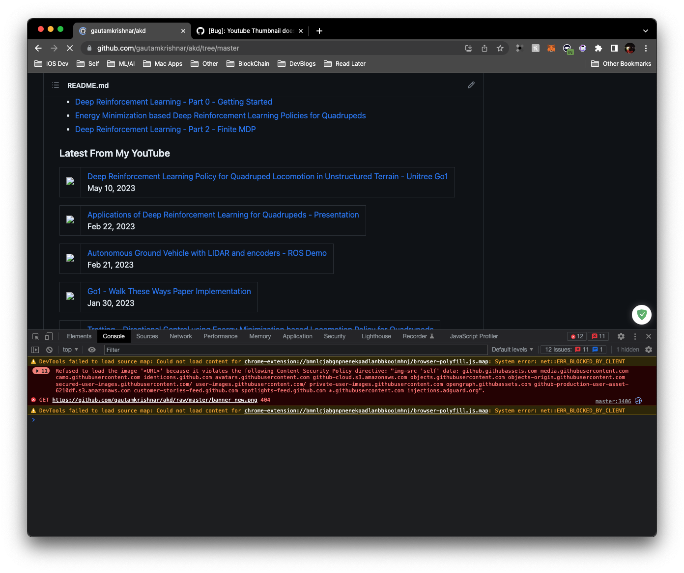 [Bug]: Youtube Thumbnail doesn't load - Content Security Policy (CSP) · Issue #216 ...