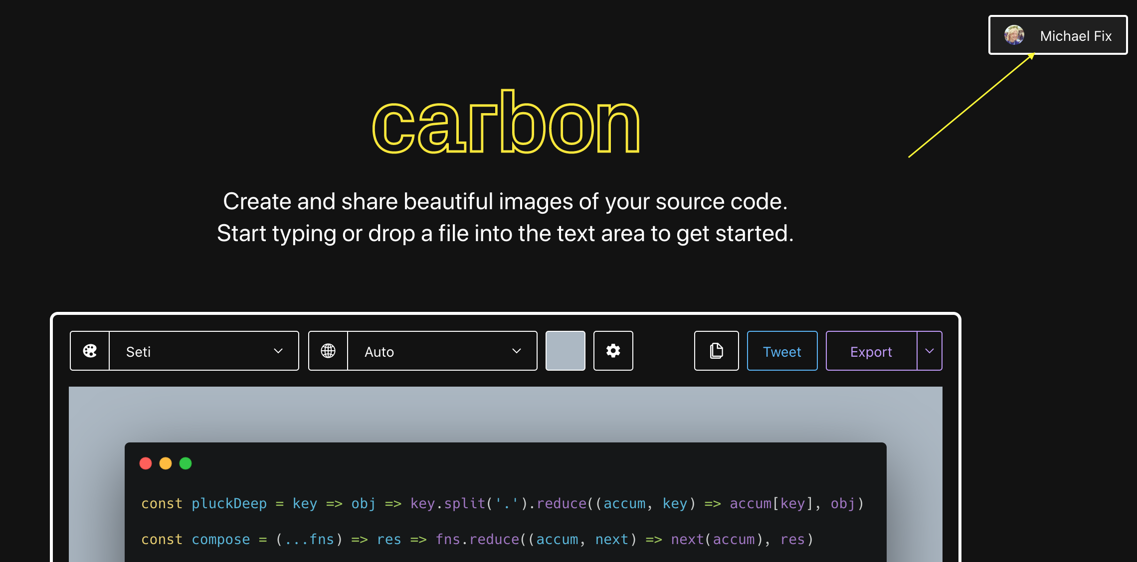 Accessible sharing · Issue #1002 · carbon-app/carbon · GitHub