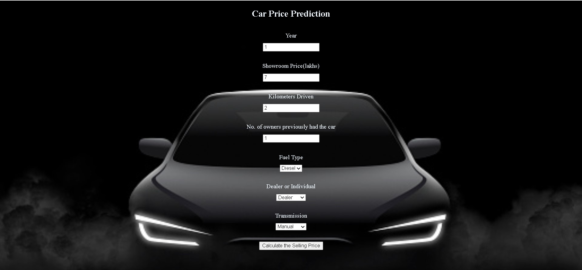GitHub - Chavvi23/Car-Prediction-Model: The car prediction dataset uses ...