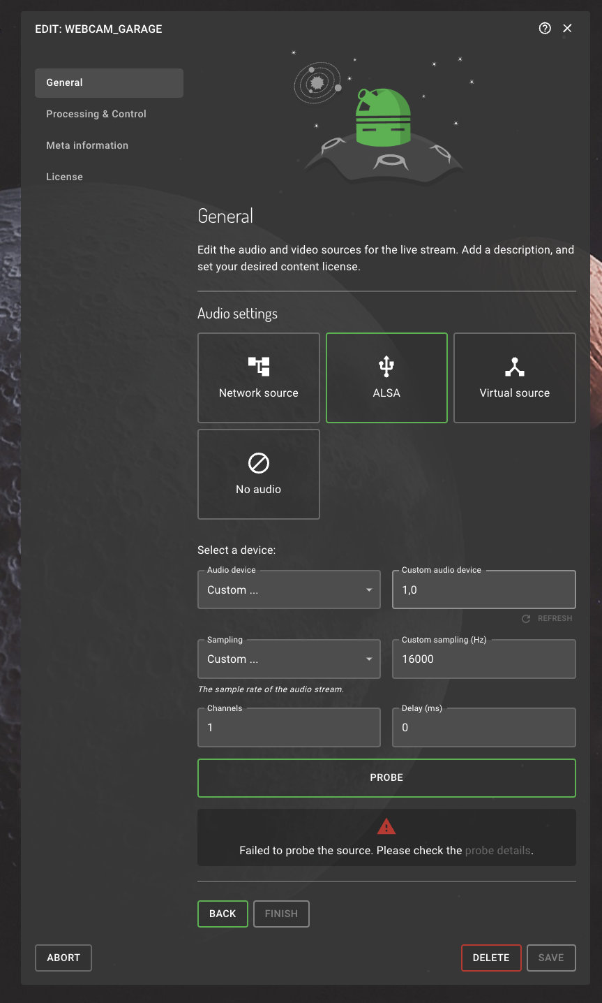 unable to specify webcam as audio input · Issue #634 · datarhei/restreamer · GitHub