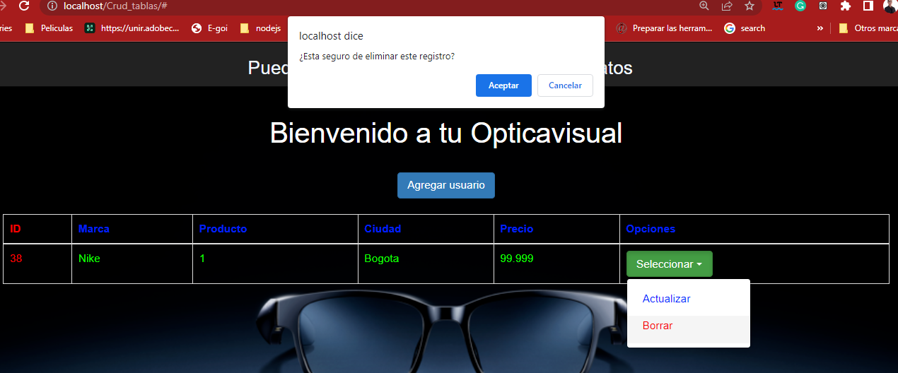 GitHub - farobledo/Crud_tablas: proyecto en linea