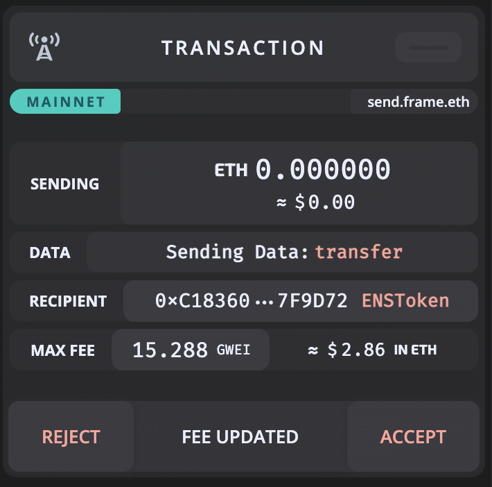 Transfer tokens directly from the account without using a smartcontract · Issue #1191 · floating ...