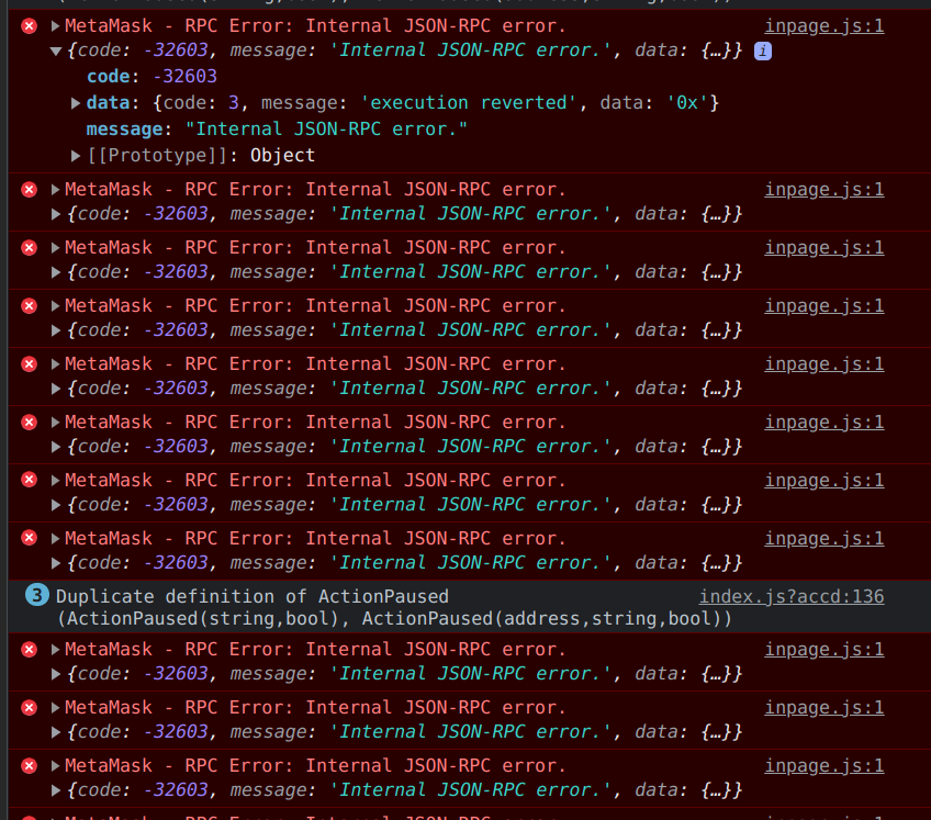 Resolve Metamask Error `-32603` in browser console · Issue #127 · Midas-Protocol/monorepo · GitHub