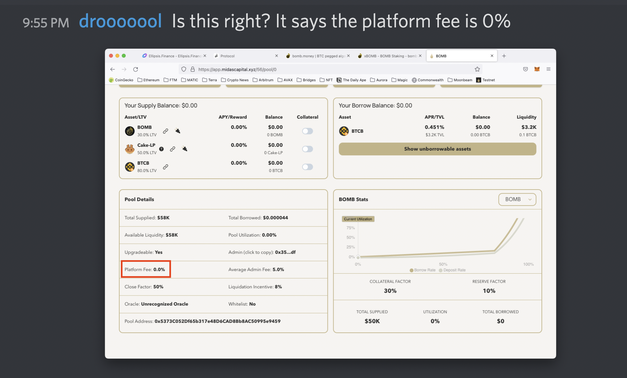 Platform Fee is stated as zero · Issue #146 · Midas-Protocol/monorepo · GitHub