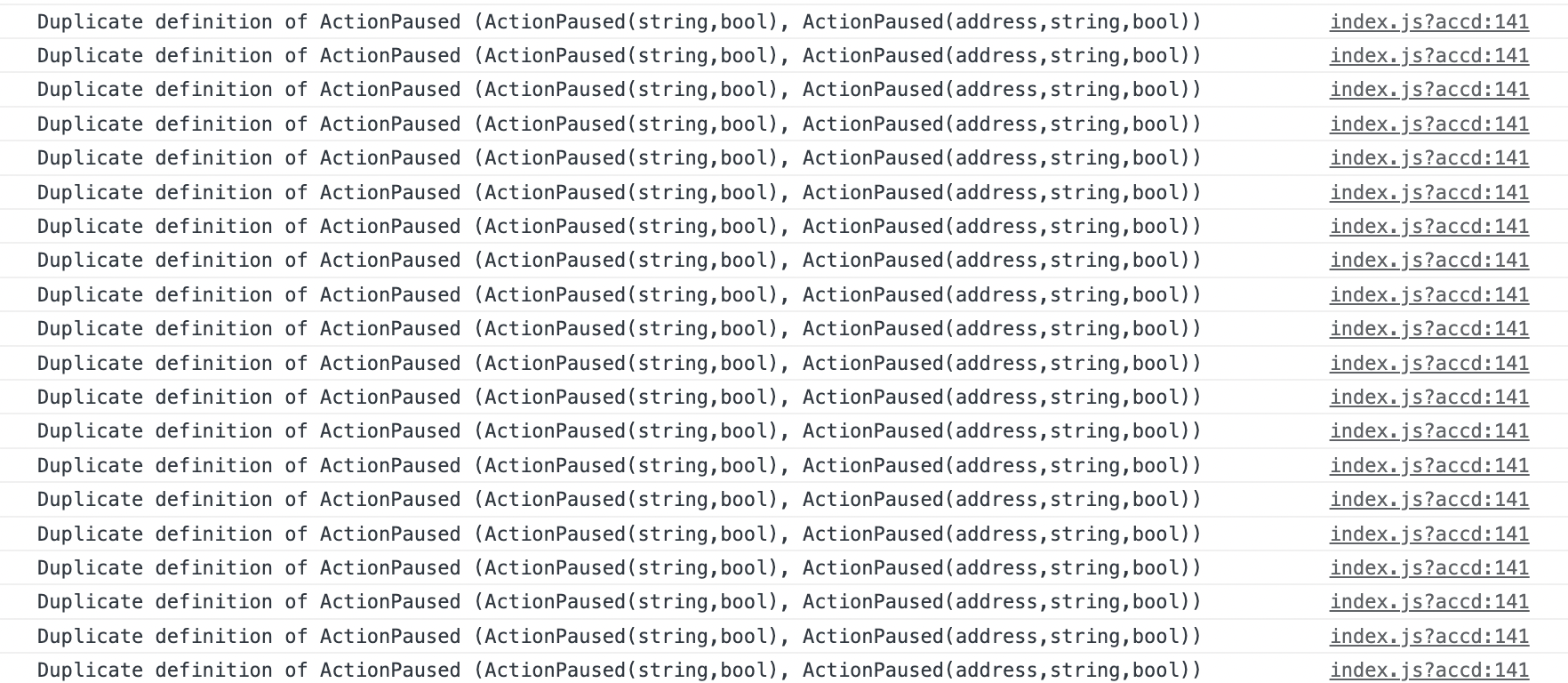 Remove Duplicated Definitions in ABIs · Issue #739 · Midas-Protocol/monorepo · GitHub