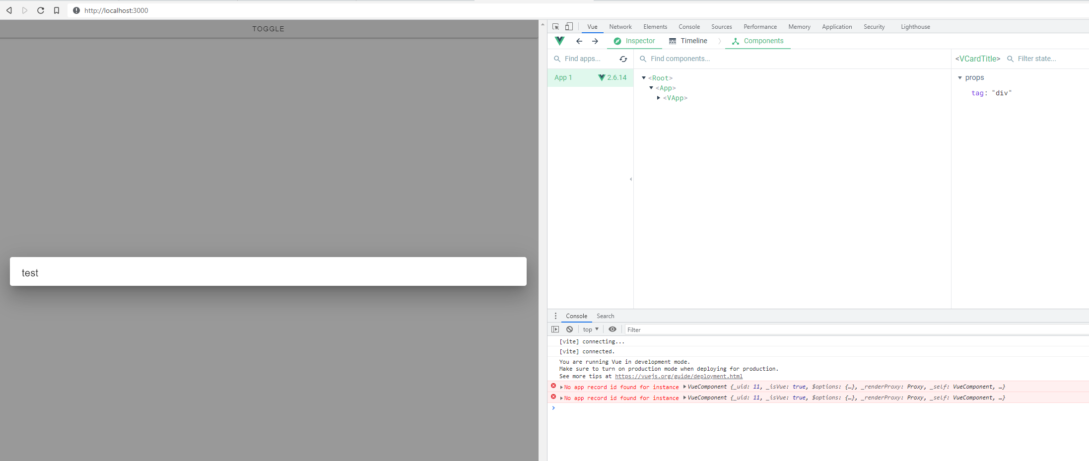 VM3113 backend.js:4912 No app record id found for instance · Issue #1791 · vuejs/devtools-v6 ...