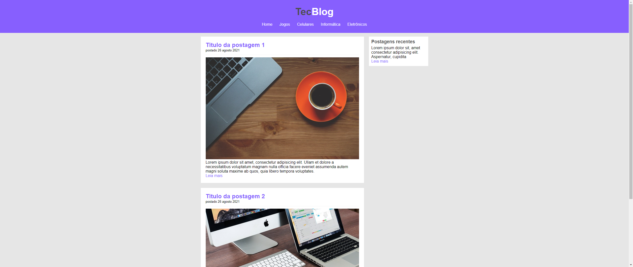 GitHub - NicolasXs/projeto-TecBlog_2021