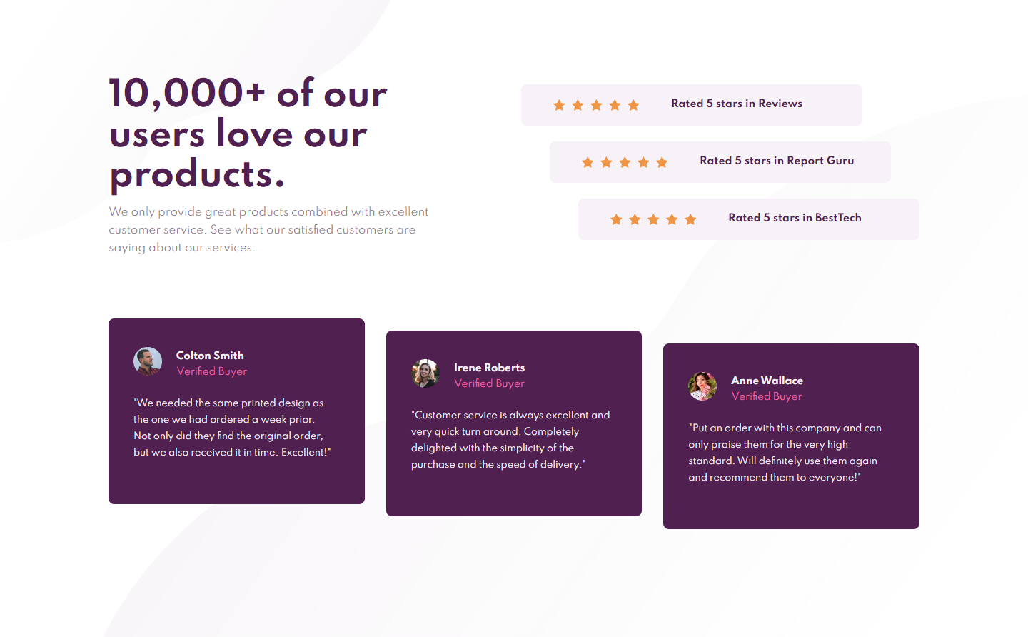 GitHub - DwillDev/FrEndMen-Social-Proof-Section