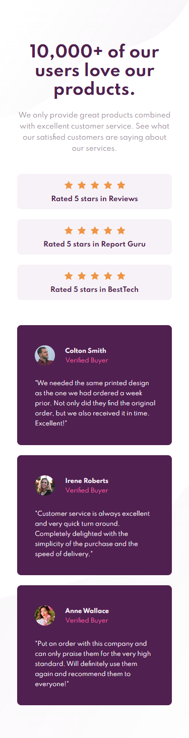 GitHub - DwillDev/FrEndMen-Social-Proof-Section