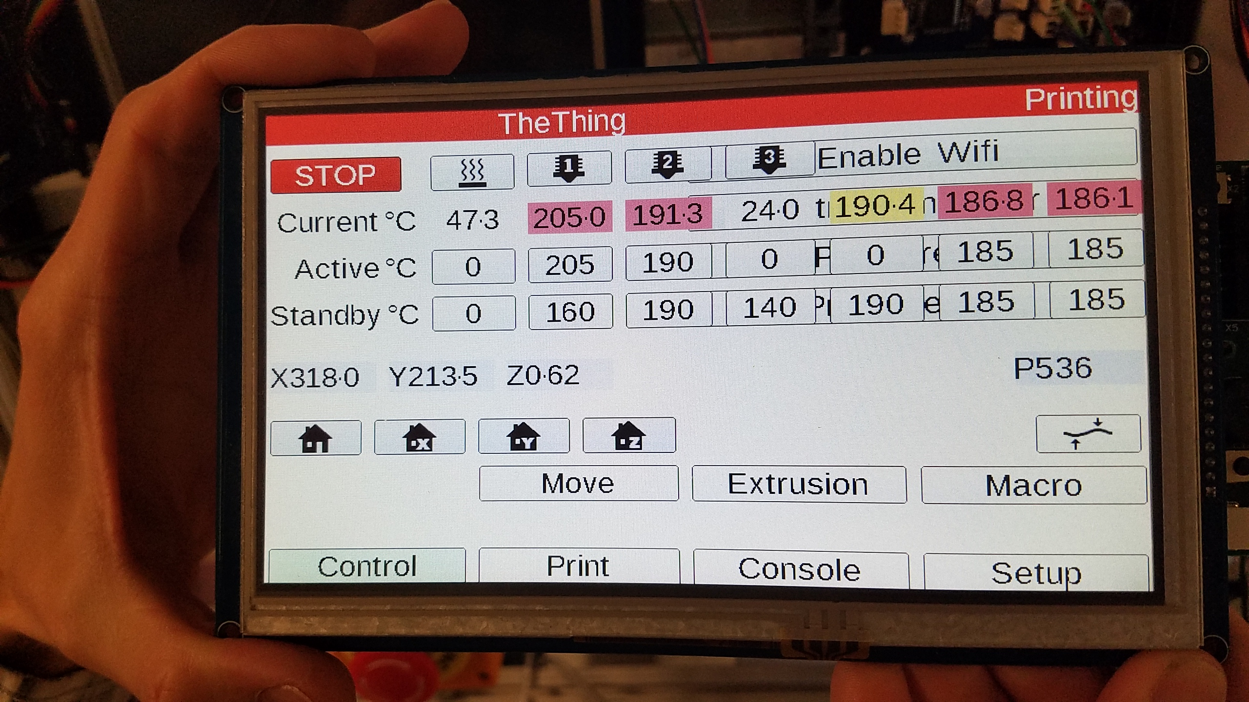 Macros buttons overlaying temperatures · Issue #22 · Duet3D/PanelDueFirmware · GitHub
