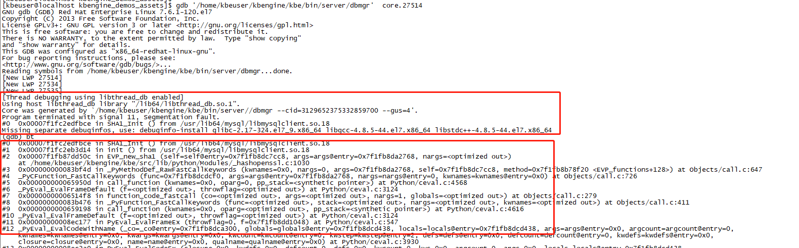 kbe启动，dbmgr进程卡住 · Issue #1427 · kbengine/kbengine · GitHub