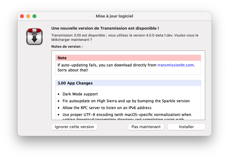 Sparkle offers to download version 3.00 when using version 4.0.0-beta.1.dev · Issue #3917 ...