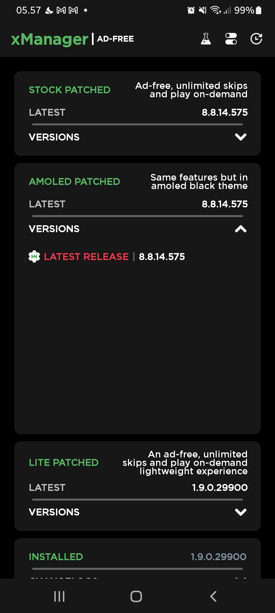 Can't see Amoled Patched or Stock Patched · Issue #290 · Team-xManager/xManager · GitHub