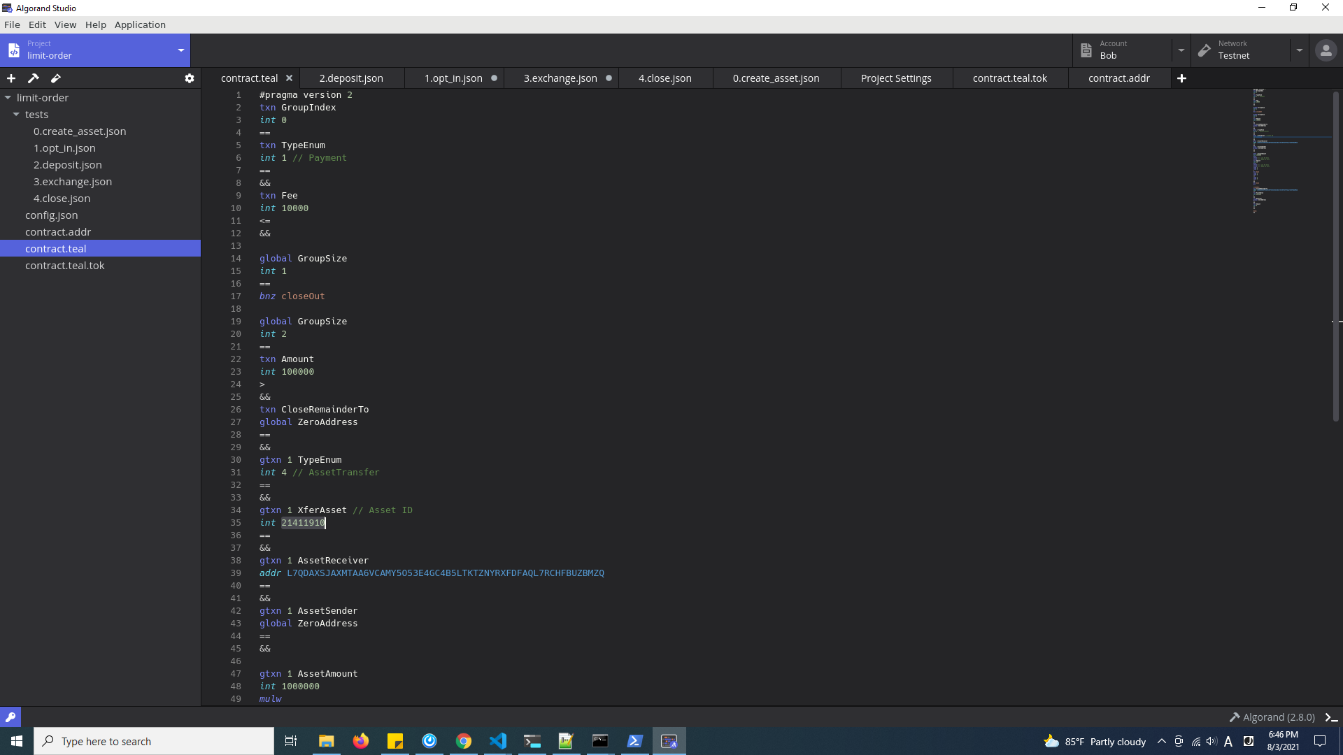 [Opt in] --> address seems to be malformed · Issue #1 · ObsidianLabs/algorand-tutorial · GitHub