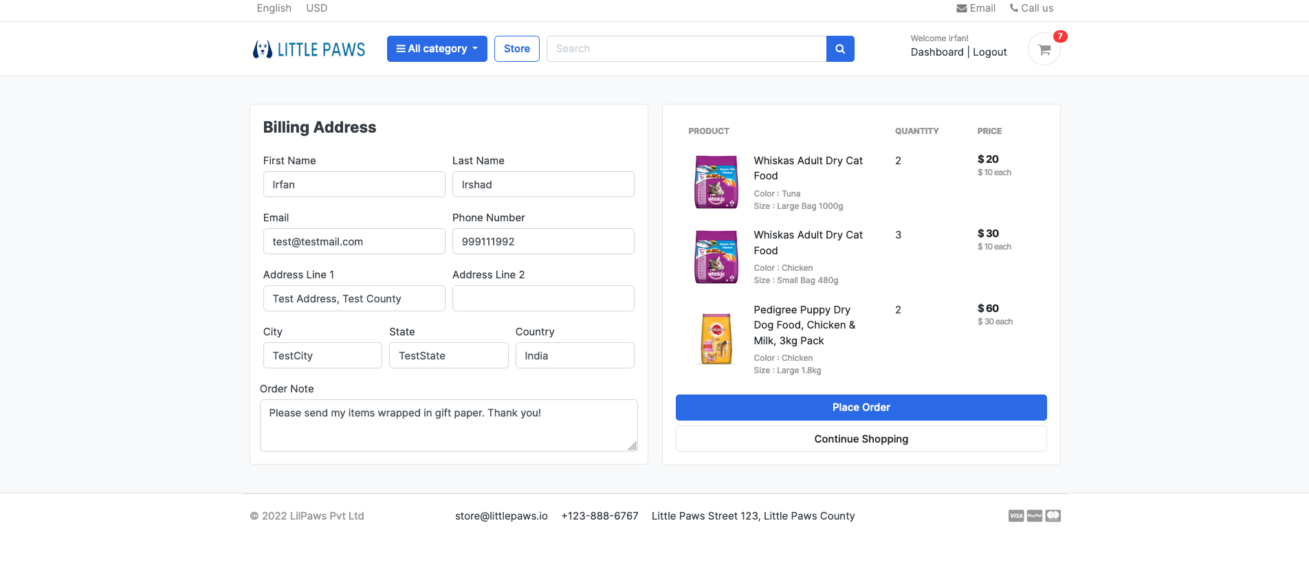 GitHub - irfanirshad/LittlePaws-Pet-Food-Store: Ecommerce application built using django ...