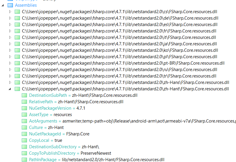 fails on F# projects due to satellite assemblies · Issue #64269 · dotnet/runtime · GitHub