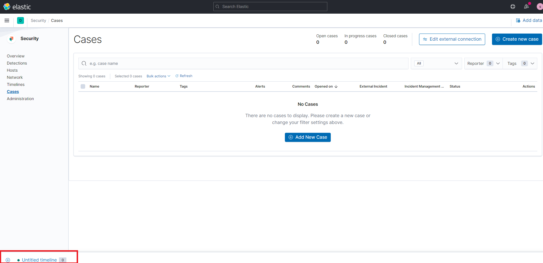 [Security Solution] The name of Timeline is displaying untitled while ...
