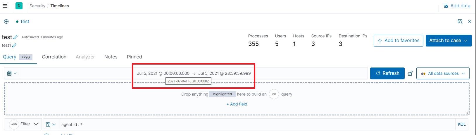 Wrong date shows in the tooltip if we hover on date under timelines tab ...