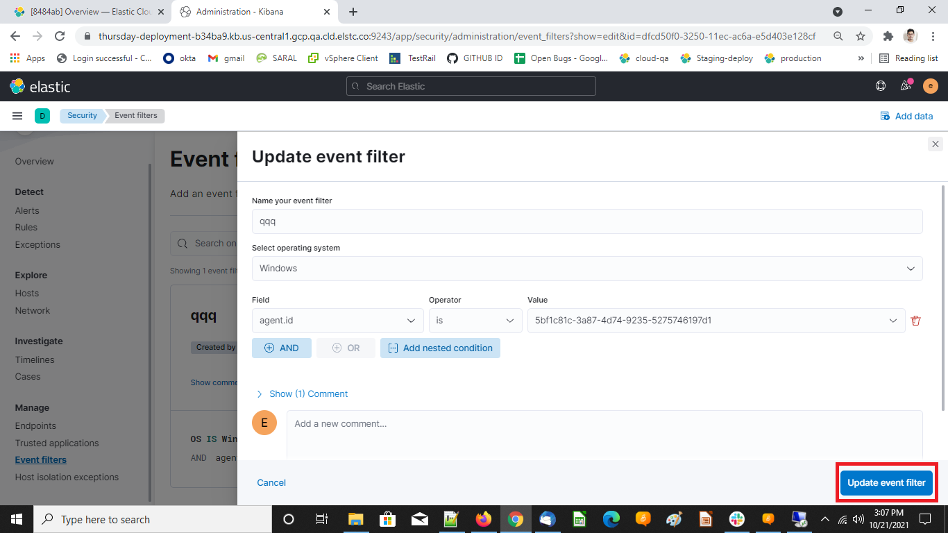 [Security Solution] The button to save an entry is not consistent for all three tabs: Trusted ...