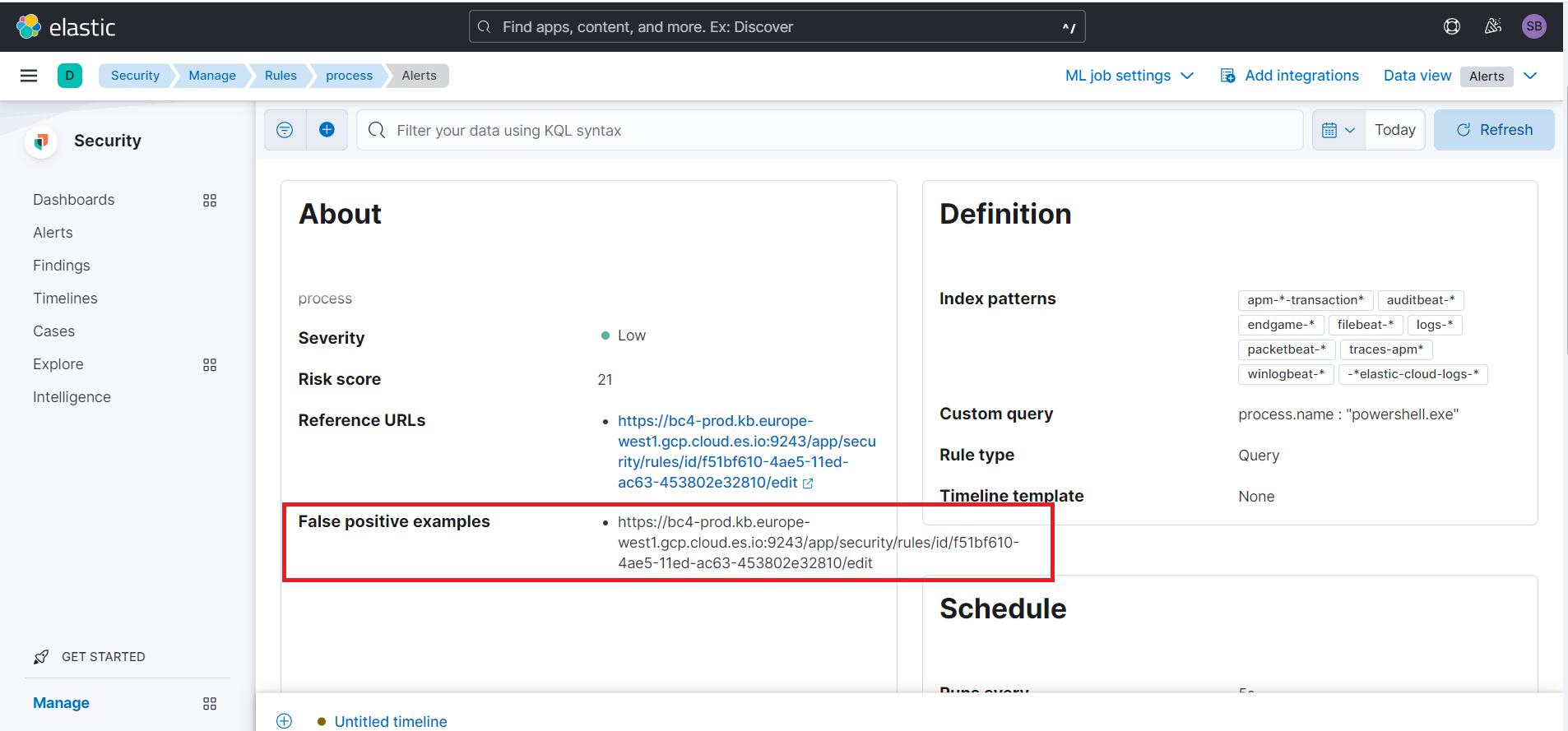 [Security Solution]: Long text on false positive examples column is not wrapped properly under ...
