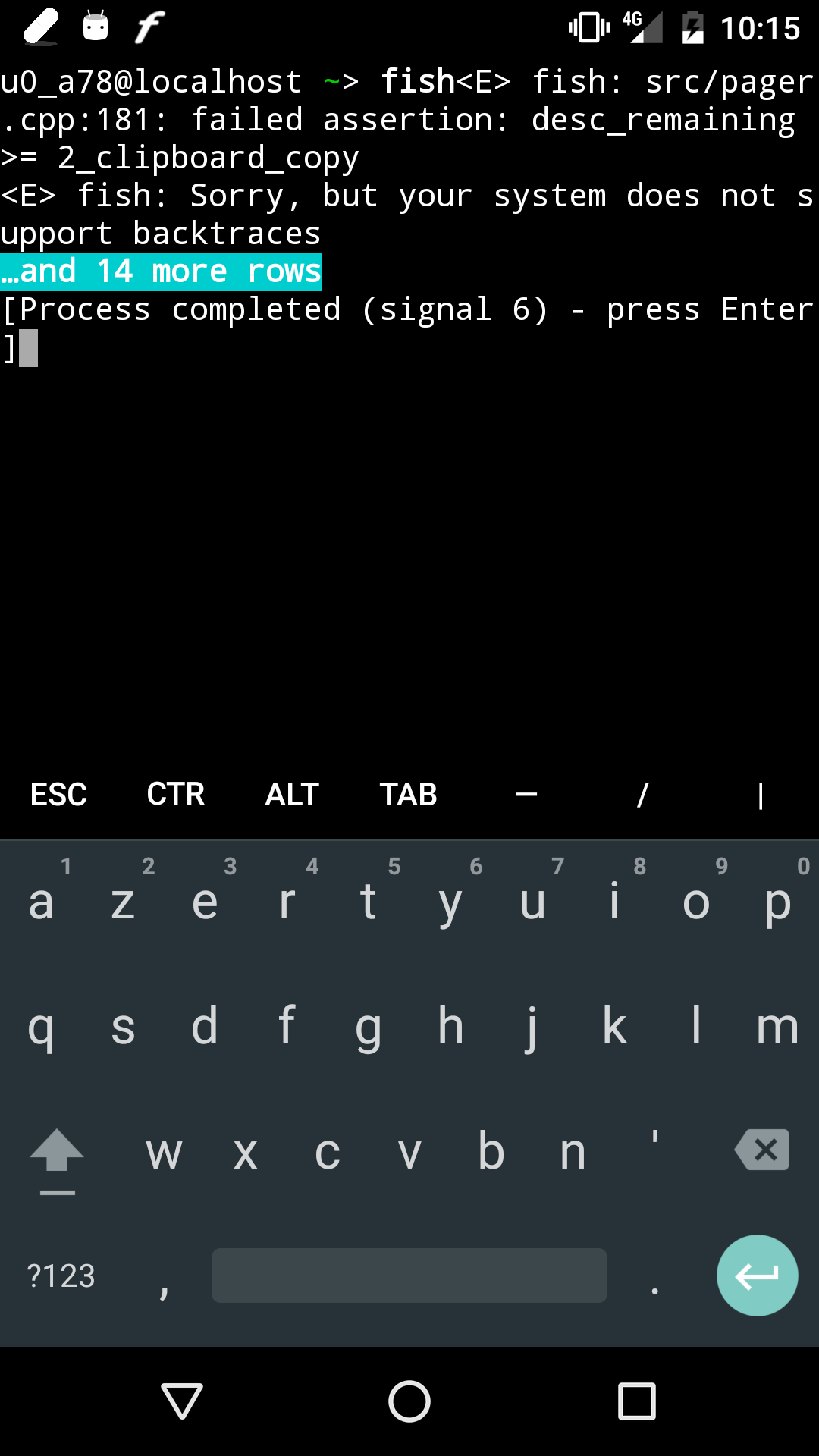 fish crash when using autocompletion · Issue #1845 · termux/termux ...
