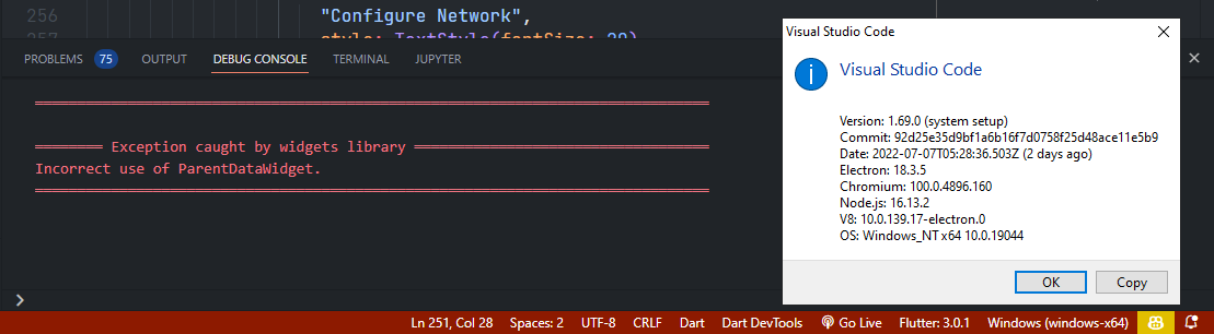 Flutter Outputs not showed in debug console unless highlighted using mouse cursor · Issue ...