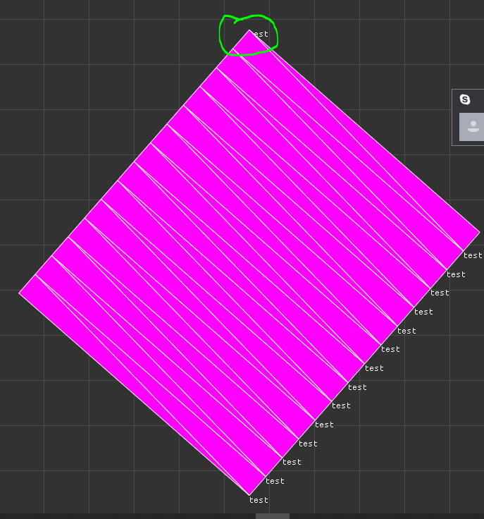 how-do-i-get-a-text-label-to-appear-on-top-of-a-filled-triangle