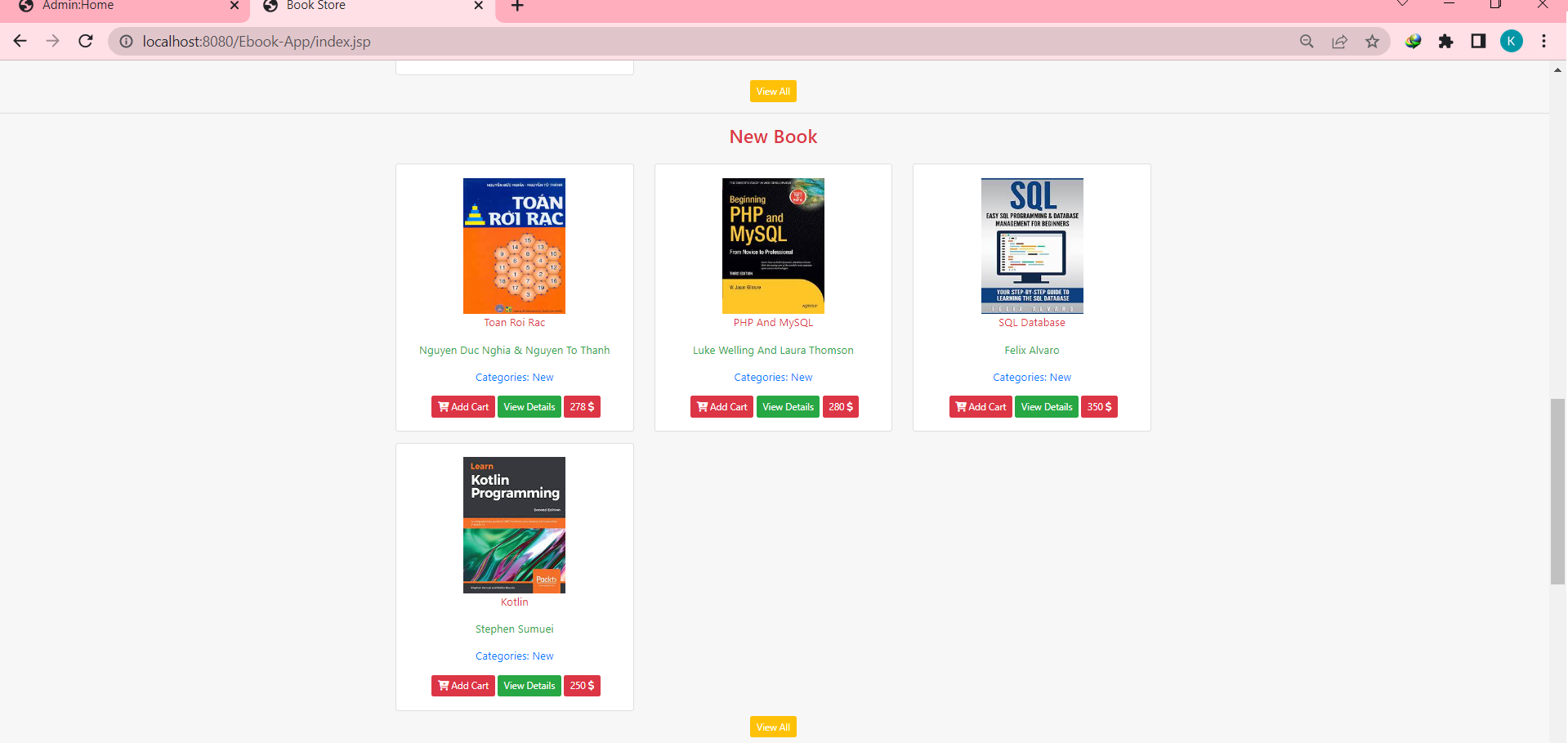GitHub - VoThiKimTrang06101997/BookStore_Servlet