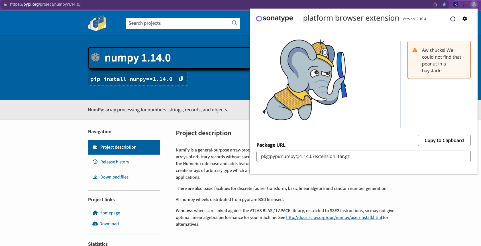Some versions of Numpy in PyPi giving error · Issue #86 · sonatype-nexus-community/sonatype ...