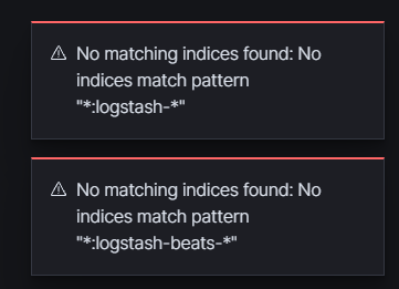 No matching indices found: No indices match pattern "logstash-*" · Security-Onion-Solutions ...