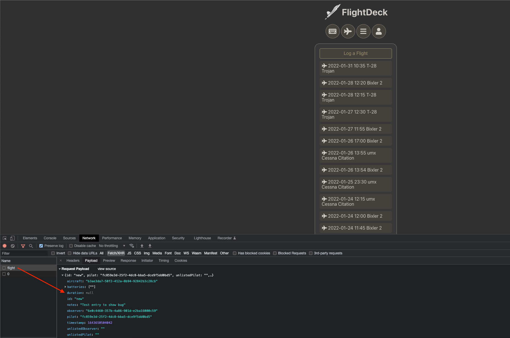 Flight time not saved when logging a flight. · Issue #15 · desertskyrangers/flightdeck · GitHub