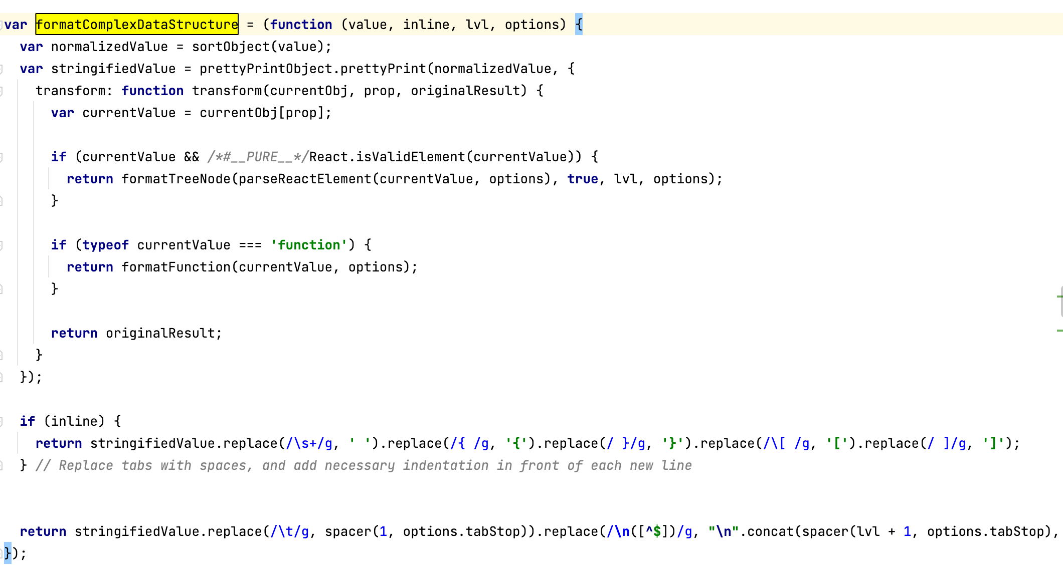 Bug Looping When Processing An Array Of Objects One Field Of Which Is A React Node · Issue 8418