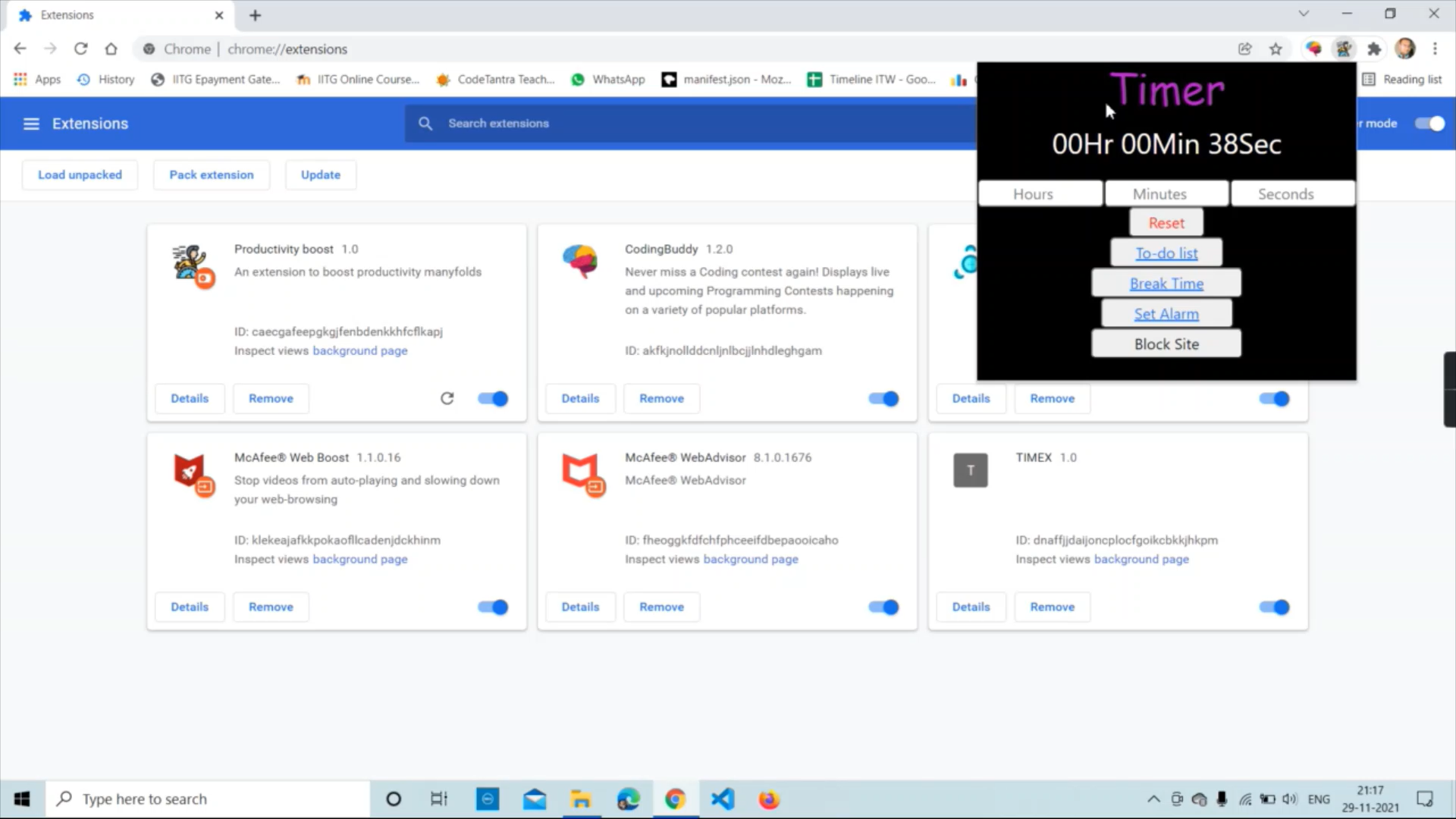 GitHub - arsh-v/Productivity-Management: I did this project under coding club IIT Guwahati.