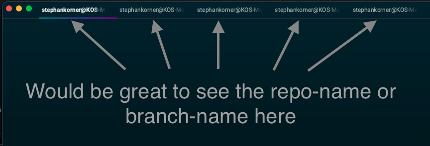 Can Tab Titles Show Repo Instead Of Name Handle · Issue 1255 · Warpdotdevwarp · Github