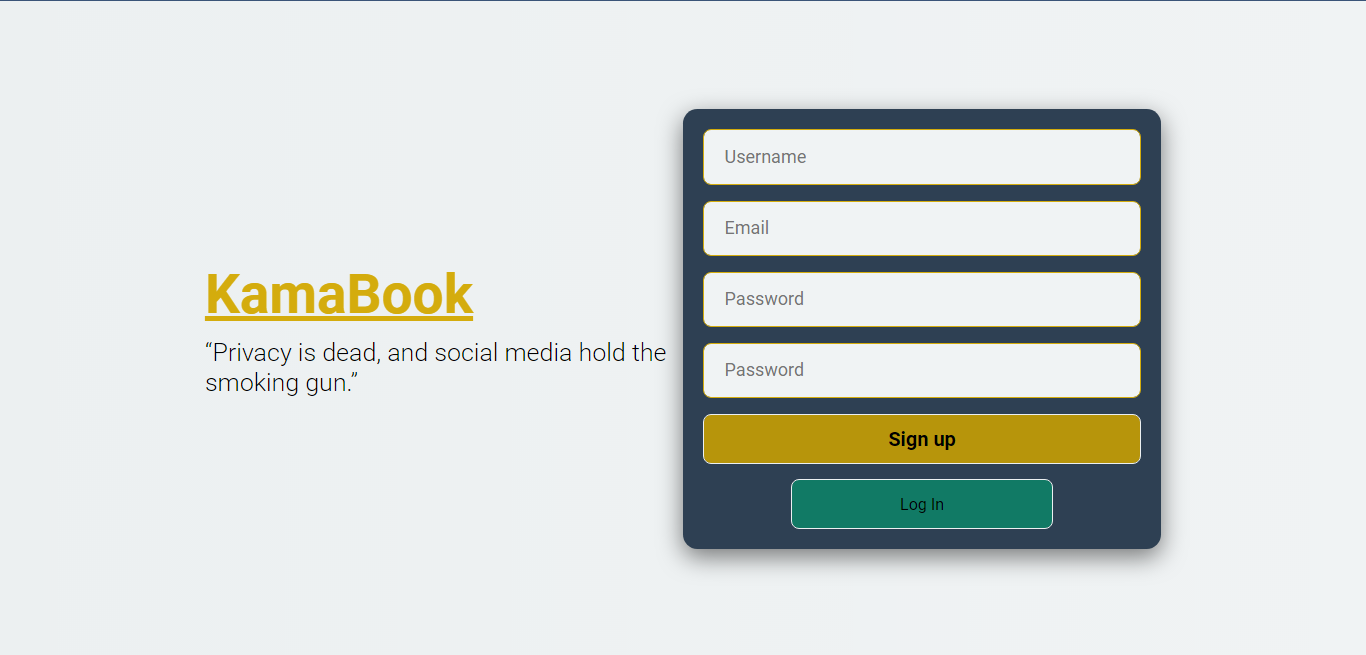 Github Kamawallsec Social Media React