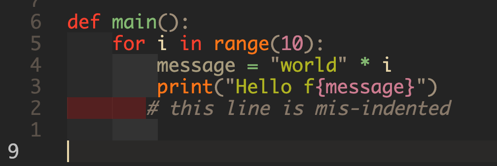Error highlighting for mis-indented lines · lukas-reineke indent-blankline.nvim · Discussion ...